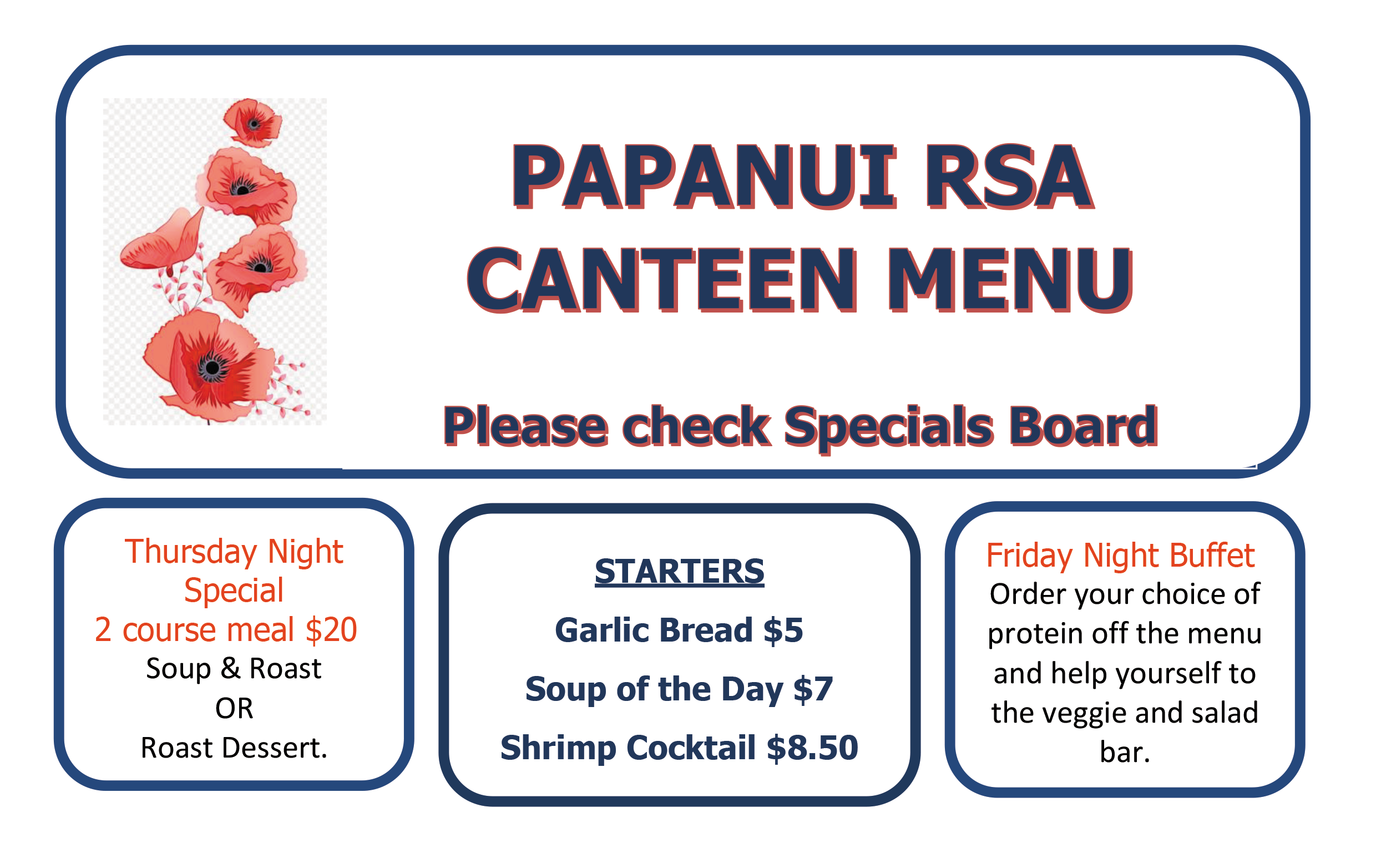 Christchurch Family Restaurant| Club Canteen Papanui RSA
